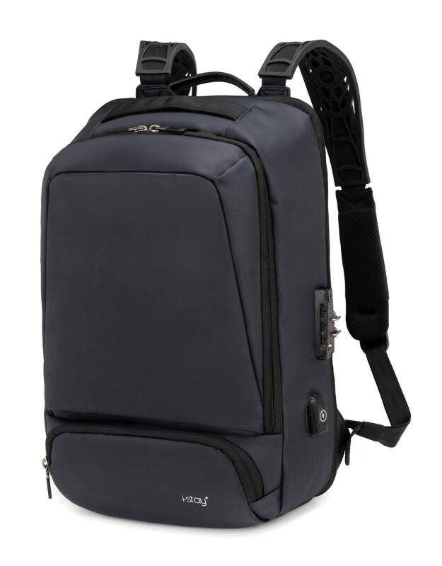 Falcon Laptop Backpack is0212 15.6 Inch Polyester Navy 33 x 10 x 46 cm ...