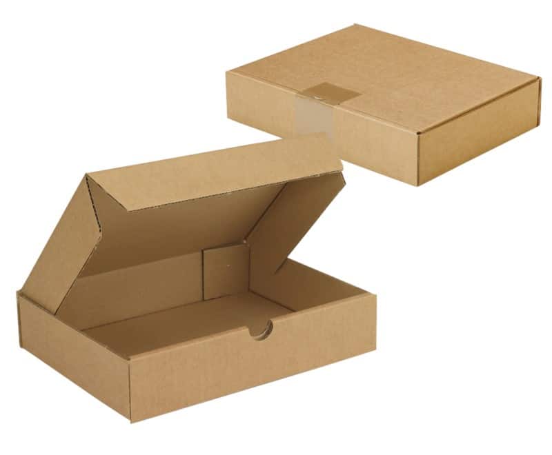 RAJA Corrugated Box Corrugated Cardboard 180 W x 50 D x 240 H mm Brown Pack of 50 Viking Direct IE