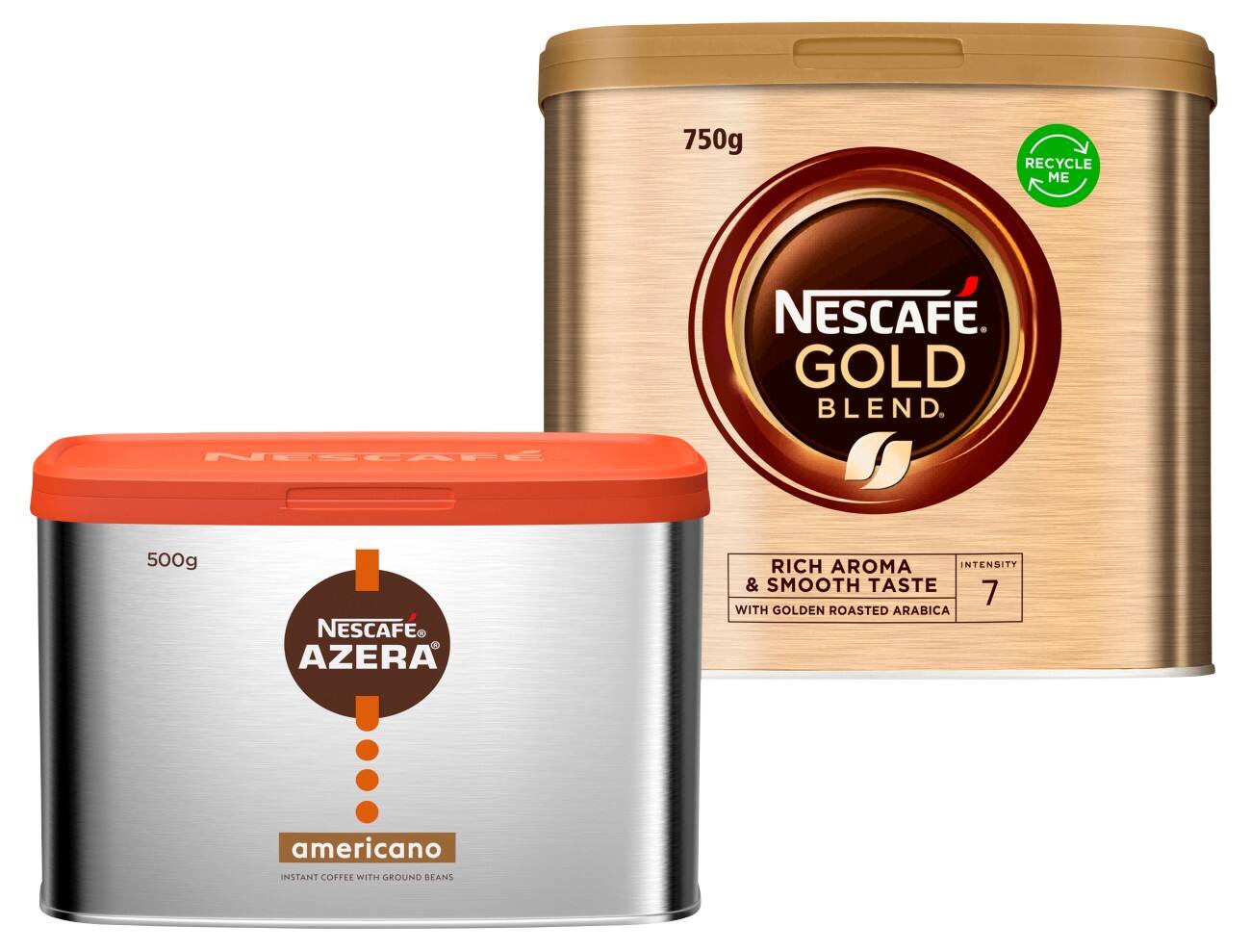 Nescafé Gold Blend Rich & Smooth 750g and Nescafé Azera Instant Coffee ...