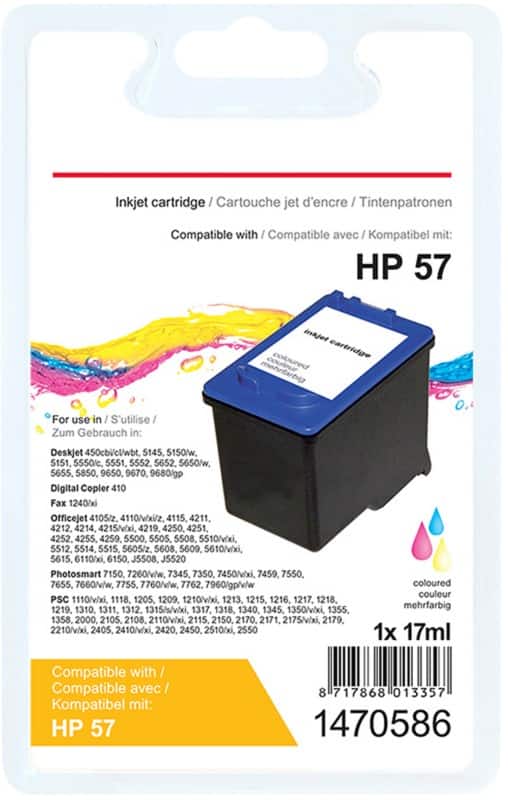 Viking 57 Compatible HP Ink Cartridge C6657A Cyan, Magenta, Yellow ...