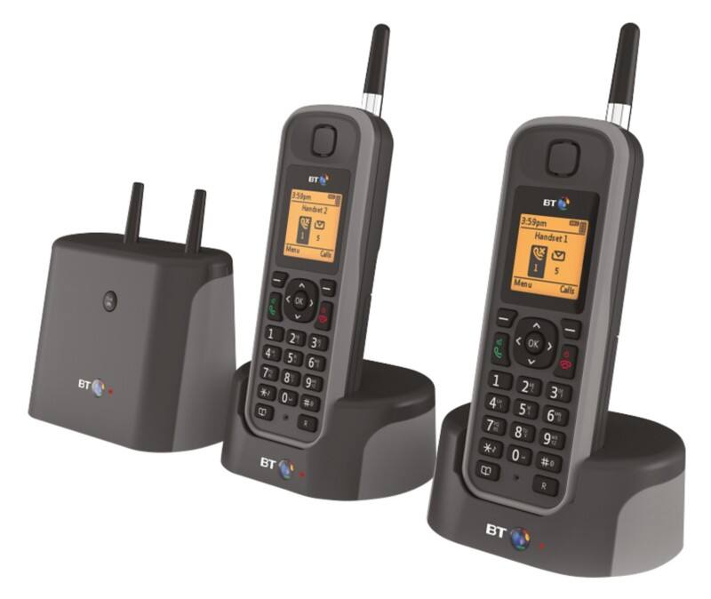 BT Elements 1K Twin Cordless Telephone Black, Silver Pack of 2 | Viking ...